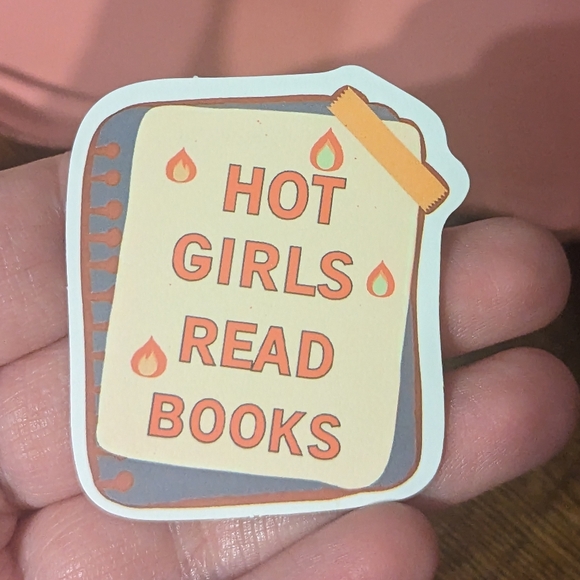 Hand Crafted | Office | 3 For 5 Hot Girls Read Books Matte Sticker ...